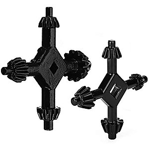 Thaekuns 2pcs 4 In 1 Drill Chuck Key Hand Drill Key Drill Chuck Wrench For Tighten Drills Chuck Universal Combination Hand 3/8 1/2 3/4 1 Inch Chuck Key（L+ S）