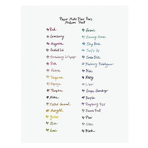 Paper Mate Flair Felt Tip Pens, Medium Point (0.7mm), Assorted Colors, 16 Count