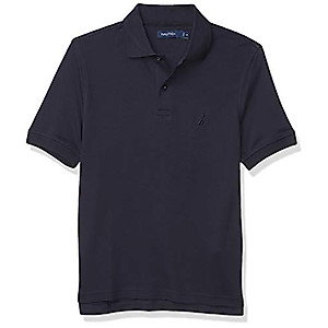 Nautica Men's Classic Fit Interlock Polo, Navy, XX-Large