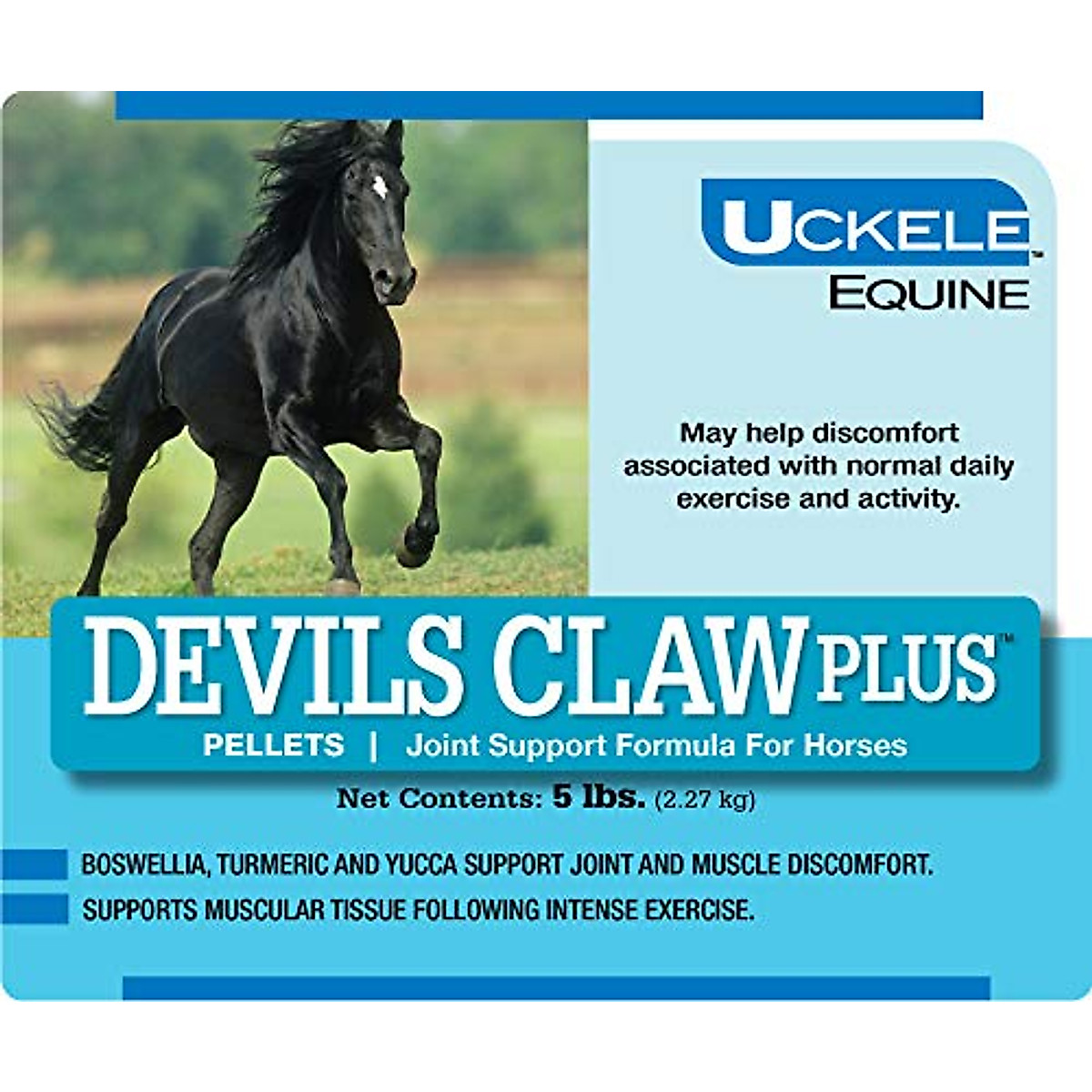 Uckele Devils Claw Plus Horse Supplement - Equine Vitamin & Mineral Supplement - 5lbs Pellets