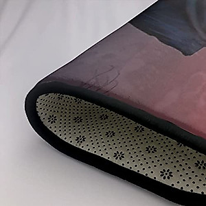 Fuboter Anime Berserk Area Rug 3D Printed Carpet Non-Slip Door Mat Durable Soft Flannel Rugs for Bedroom Living Room Dinning Bathroom 36 inch x24 inch White