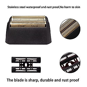 Professional 5 Star Series Finale Shaver Shaper Replacement Super Close Foil and Cutter Bar Assembly Replacement Heads Compatible with Wahl Model 7031-100,7043-100 (Gold)