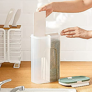 MORNITE Food Airtight Container, Cereal Container Storage, Pasta Spaghetti Container Box Jars for Kitchen Noodles Nuts Snacks Rice,Green