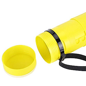 Blueprint Tube, Moisture-Proof Documents Storage Tube, with Strap for Posters Maps(yellow)