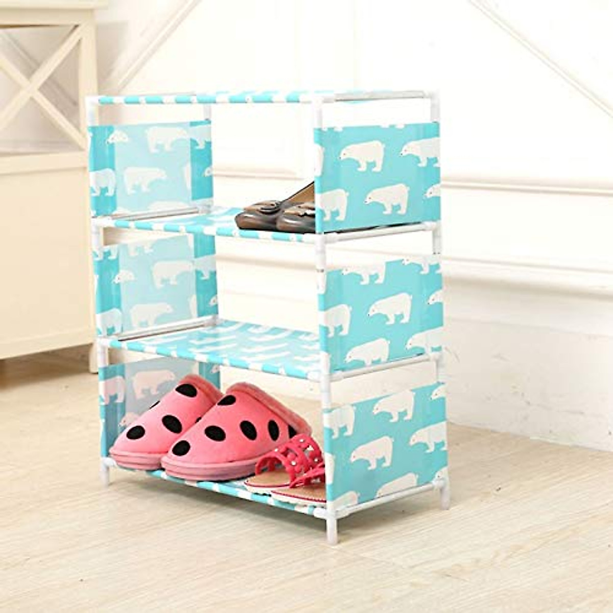 N/A Simple Shoe Rack Non-Woven Shoe Shelf Multi-Purpose Shoe Cabinet Shelves Storage Stand