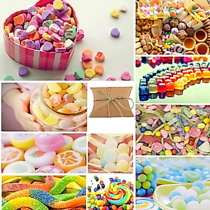 LeonBach 100 Pcs Pillow Boxes and 197 Ft Jute Rope, Jewelry Packaging Supplies Earring Boxes Wedding Favors Boxes Pillow Mini Gift Boxes