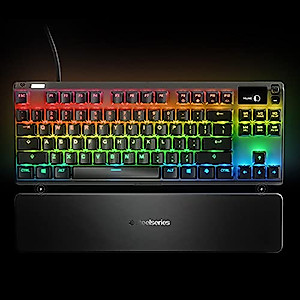 SteelSeries Apex 7 TKL - Mechanical Gaming Keyboard - OLED Display - Brown Switches - American (QWERTY) Layout