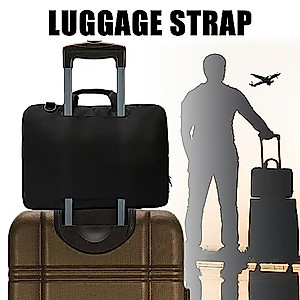 Cango Shoulder Laptop Carry-On Business Messenger Bag for Work, Business Travel and Office, Compatible with 17.3 inch Laptop, and books, water-resistant crossbody satchel bag for Men, and Women