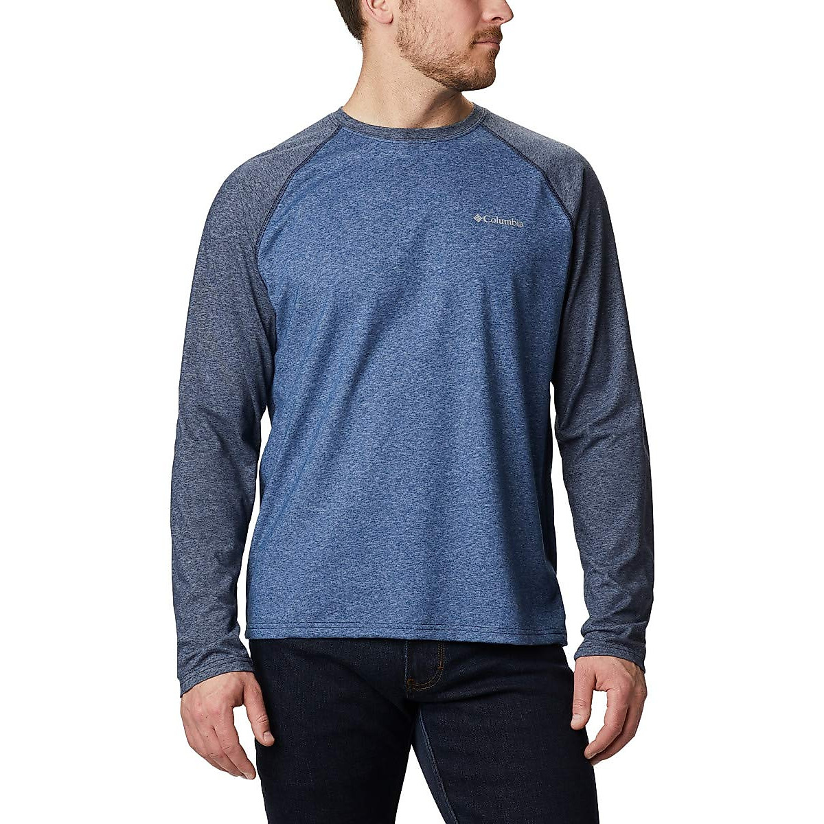 Columbia Men’s Thistletown Park Raglan Shirt, Long Sleeve, Sun Protection