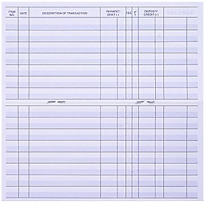 24 PCS Check Registers for Personal Checkbook, Easy to Read Checkbook Register