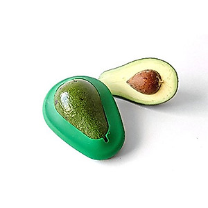 Food Huggers Avocado Huggers 2pc Silicone Reusable Avocado Savers with Pit Storage | BPA Free, Dishwasher Safe Holder | Large & Small Set