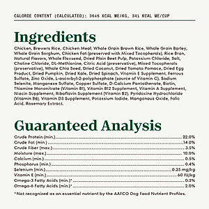 Nutro Natural Choice Adult Dry Dog Food, Chicken and Brown Rice Recipe 36 lbs.