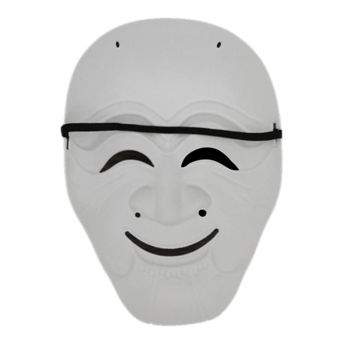 Dreamingcart Money Heist Mask Korea Hahoe Tal Plastic Mask Korean Traditional ABS Mask, White, 9.8 x 7.1 x 3.4 inches; 2.2 Ounces