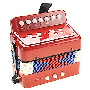 Kids Accordion Musical Instrument For Children, Beginner Friendly, Lightweight Easy to Learn Music, Kids Learning Instrument 10 Keys Control