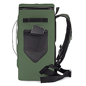 Insulated Backpack Cooler Holds 24 or 35 Cans for 72 Hours - Perfect Lunch or Drink Bag for Camping, Hiking, Beach, Kayaking, Sports or Fishing - 100% Waterproof Heavy Duty Construction by Earth Pak