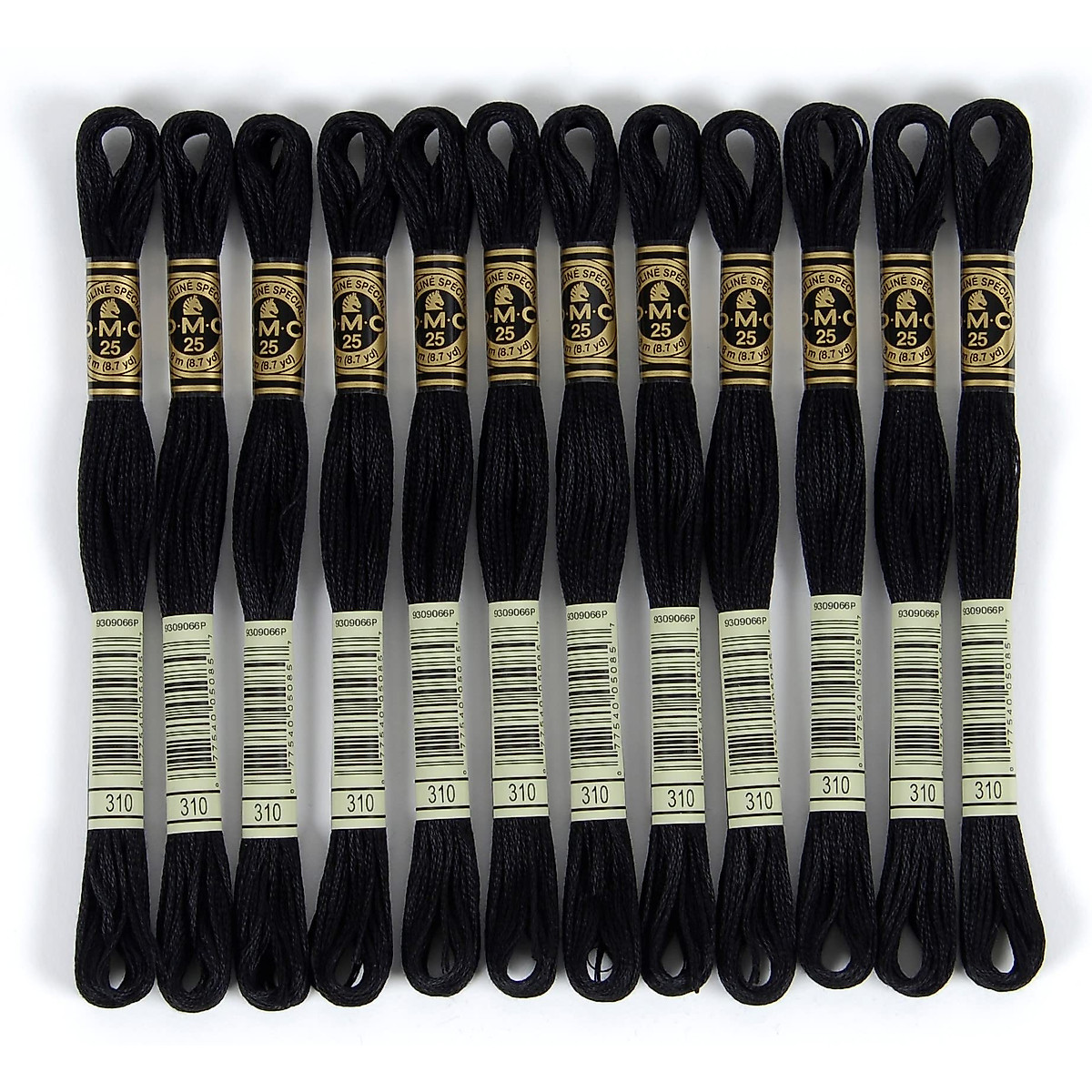 DMC 6-Strand Embroidery Cotton Floss, Black (117-310)