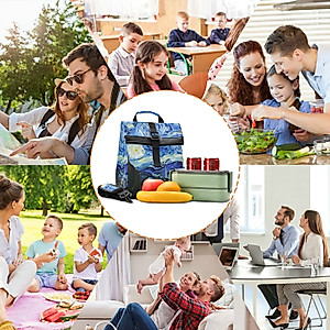 panksolu Starry Night Van Gogh Lunch Bags for Women Insulated Leakproof Lunch Box Reusable Cooler Tote Bag with Adjustable Shoulder Strap for Work School Picnic