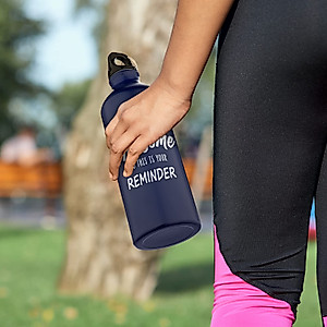 Hoolerry 12 Pack Multi Color Aluminum Water Bottle Sometimes You Forget You're Awesome Lightweight Reusable Bike Backpacking Water Bottles Bulk with Buckle and Twist Cap for Travel Sport(25 Oz)