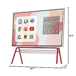 Vibe S1 4K UHD Smart Board, 55 Inch Digital Whiteboard for Office and Classroom, Electronic Presentation Meeting Device for Hybrid Work, Interative Touchscreen Display, Chrome OS and 250+ Free Apps