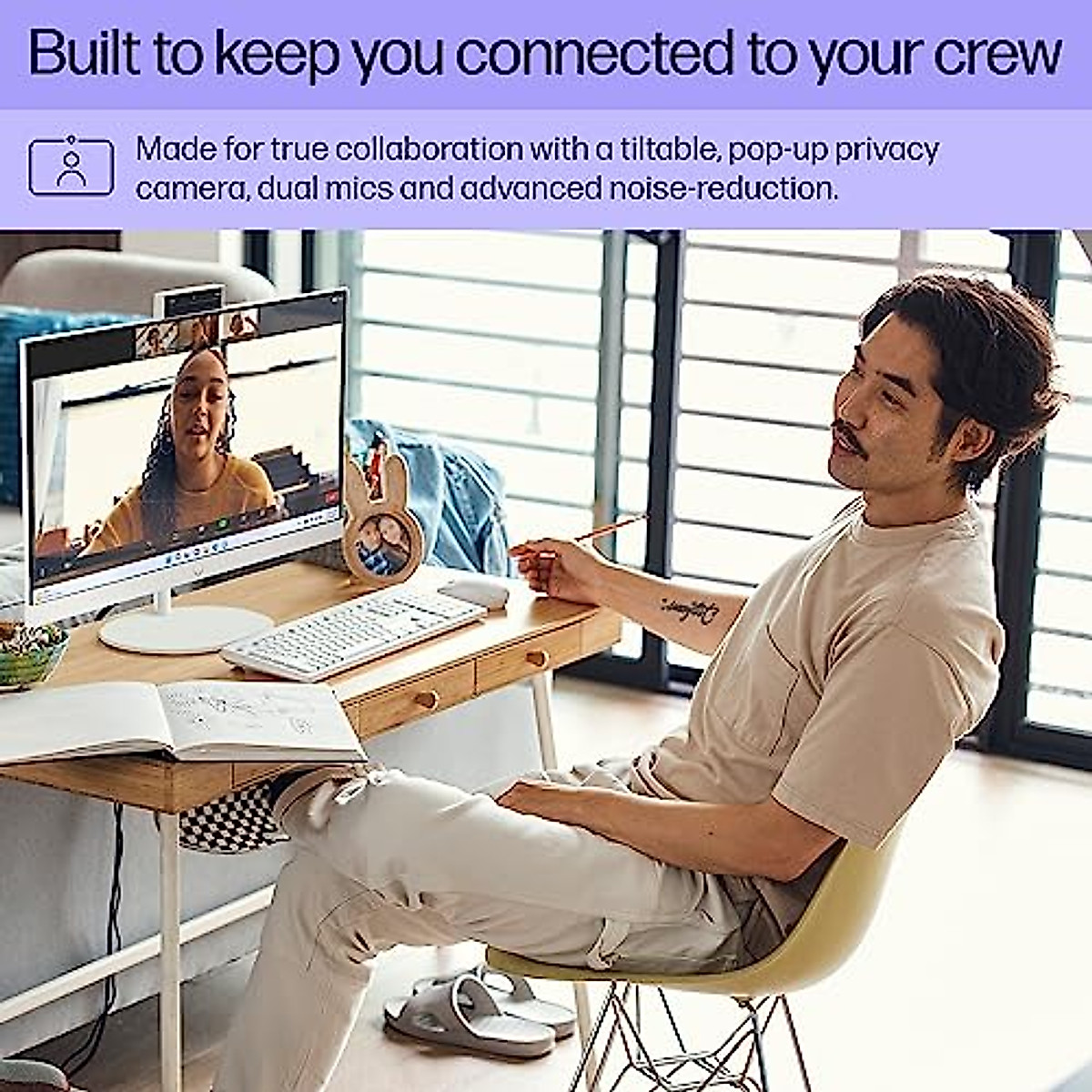 HP 27 inch All-in-One Desktop PC, FHD Display, 13th Gen Intel Core i5-1335U, 16 GB RAM, 512 GB SSD, Intel UHD Graphics, Windows 11 Home, 27-cr0070 (2023)