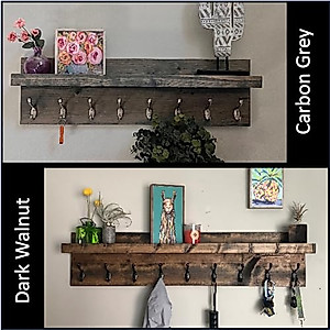 Coat Rack with Shelf (Choose your Length) Towel Rack Entryway Organizer Wall Mounted
