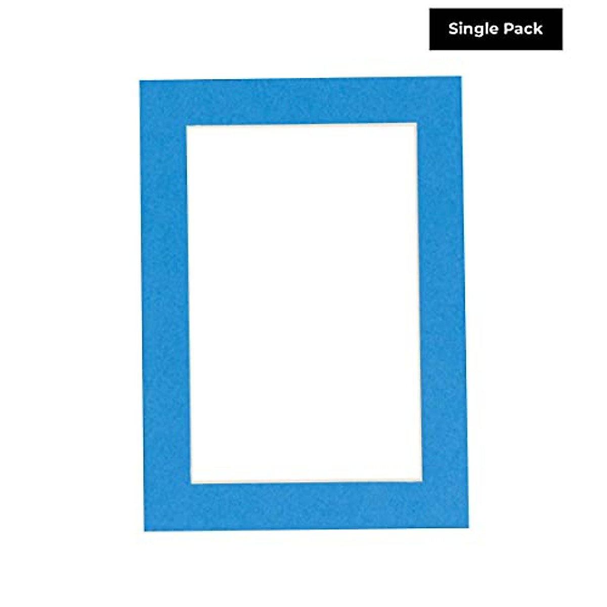 8x12 Mat Bevel Cut for 5.5x8.5 Photos - Acid Free Bay Blue Precut Matboard With Backing Board and Crystal Clear, Self Seal Photo Mat Bag - For Pictures, Photos, Framing - 4-ply Thickness