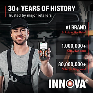 INNOVA 6030P OBD2 Scanner Diagnostic Tool -Read/Erase ABS Codes-Check Engine Light-Car Scanner Live Data with Battery & Alternator Test-Code Severity Levels-Full OBDII Modes