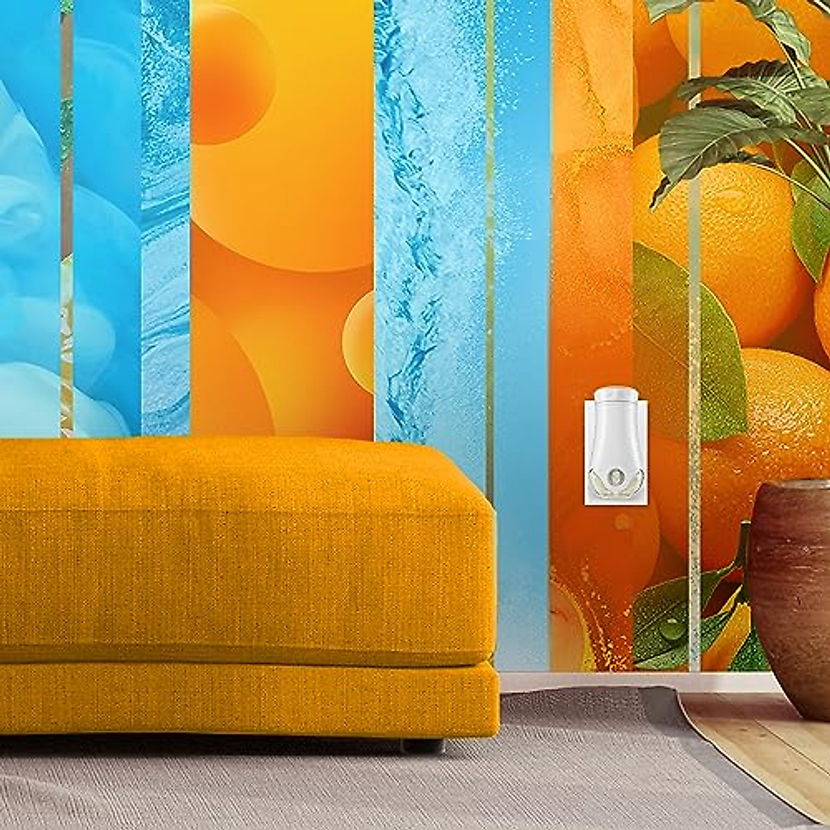 Glade PlugIns Refills Air Freshener Starter Kit, Scented and Essential Oils for Home and Bathroom, Coastal Sunshine Citrus, 4.02 Fl Oz, 2 Warmers + 6 Refills