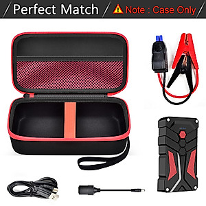 ANKHOH Case Compatible with BIUBLE/for BUTURE/for Povasee/for DBPOWER Car Battery Starter, Car Auto Jump Starters Power Pack Carrying Box, Portable Batteries Jumper Powers Bank Storage (Bag Only)