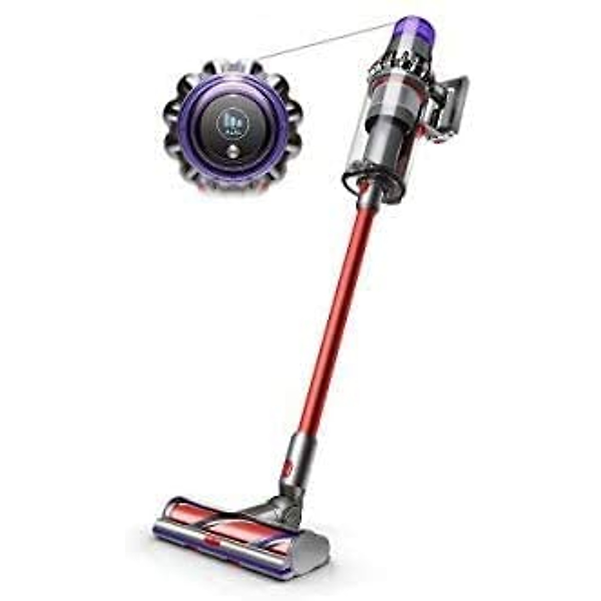 Dyson V11 Outsize Cordless Vacuum Cleaner, Nickel/Red (Renewed)