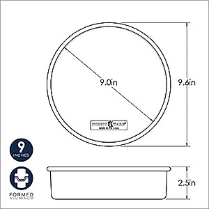 Nordic Ware Round Natural Cake Pan, 9-Inch, 2-Pack