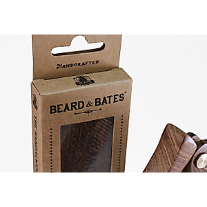 BEARD & BATES The Sandalwood Switchblade - The Original Folding Wooden Beard Hair Comb | Boutique, Artisan Crafted, Los Angeles