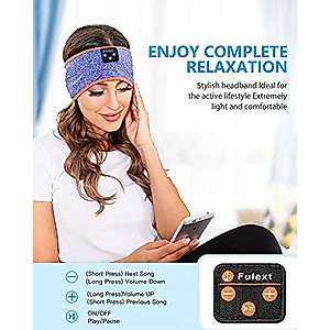 Lavince Sleeping Headphones Bluetooth Headband, Soft Sleep Headphones Comfortable Sleep Headband,Long Time Play Sleep Earbuds with Built in Speakers Perfect for Sleep,Workout,Running,Yoga,Travel