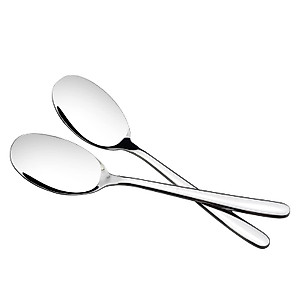Parlynies 8 Pieces Large Serving Spoons, Stainless Steel Buffet Serving Spoons