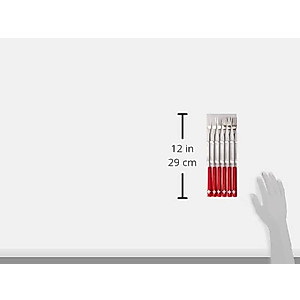 Kuhn Rikon Swiss Cross 6 Piece Cheese fondue Forks, Small, Silver/Red