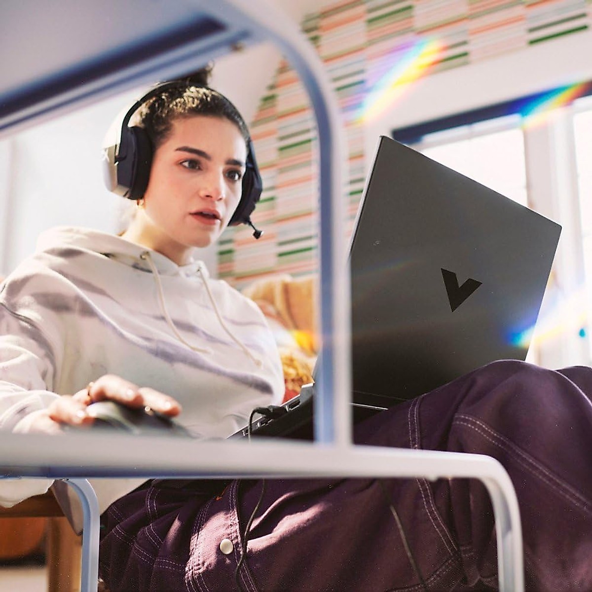 HP Victus 15 Gaming Laptop, 15.6" FHD 144Hz Display, AMD Ryzen 5 7535HS, 64GB DDR5 RAM, 2TB PCIe M.2 SSD, NVIDIA GeForce RTX 2050, HDMI, Webcam, Backlit Keyboard, Wi-Fi 6, Windows 11 Home, Silver