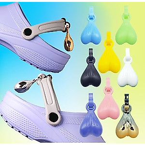 YIPUKIYI Shoe Nuts Shoe charms 2 Pack Shoe Balls, Noticeable Shoe Accessories, Decorative Shoe Charms for Shoe Buckles (SILVER)