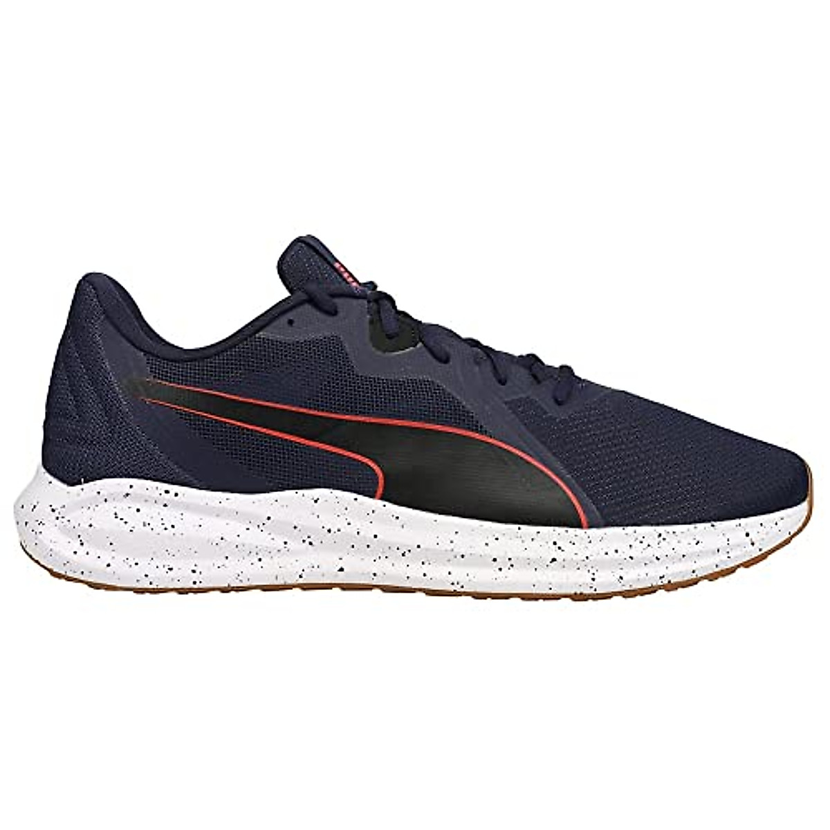 Puma - Mens Twitch Runner Speckle Shoes, Size: 14 M US, Color: Peacoat/Puma Black/High Risk Red
