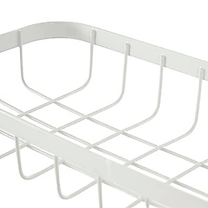 Better Living Products 13213 ASTRA 2 Tier Steel Hanging Bathroom Shower Caddy Organizer with Hooks for Storing Accessories and Toiletries