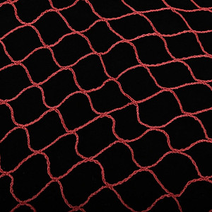 Portable Adjustable Badminton Net, Volleyball Badminton Mesh Net for Outdoor Sports Entertainment Training(Red)
