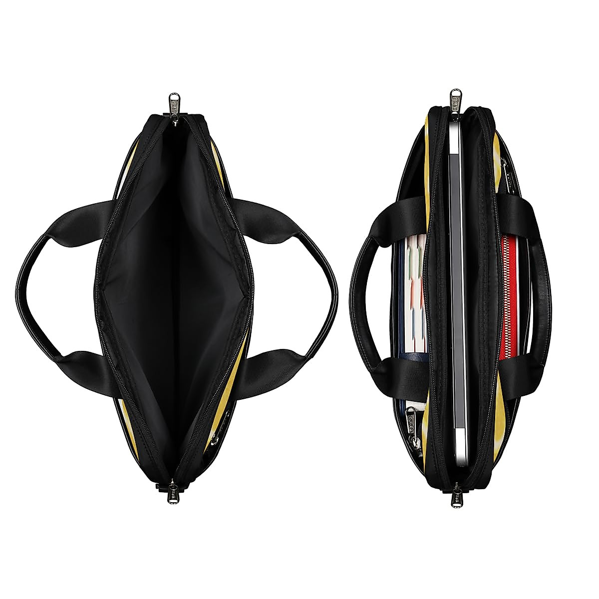 Lemon Fruit Laptop Computer Bag Waterproof Shoulder Messenger Bag 13-15 inch Durable Laptop Tote Bag with Shoulder Strap Handle Lightweight Crossbody Briefcase