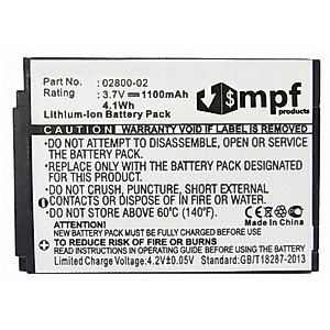 MPF Products 02800-02 Battery Replacement Compatible with Summer Infant Baby Touch 02000 02004, Slim and Secure 02800 02805, Best View 28030 28034 28035, Secure Sight 02040 02044 Monitors