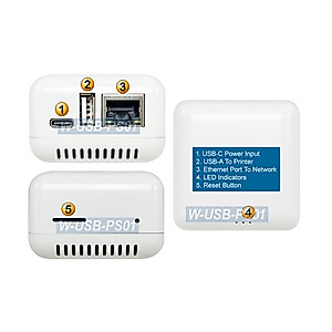 AllAboutAdapters USB Printer Sharing Server Box for Accessing Single USB Printer Over Local Network