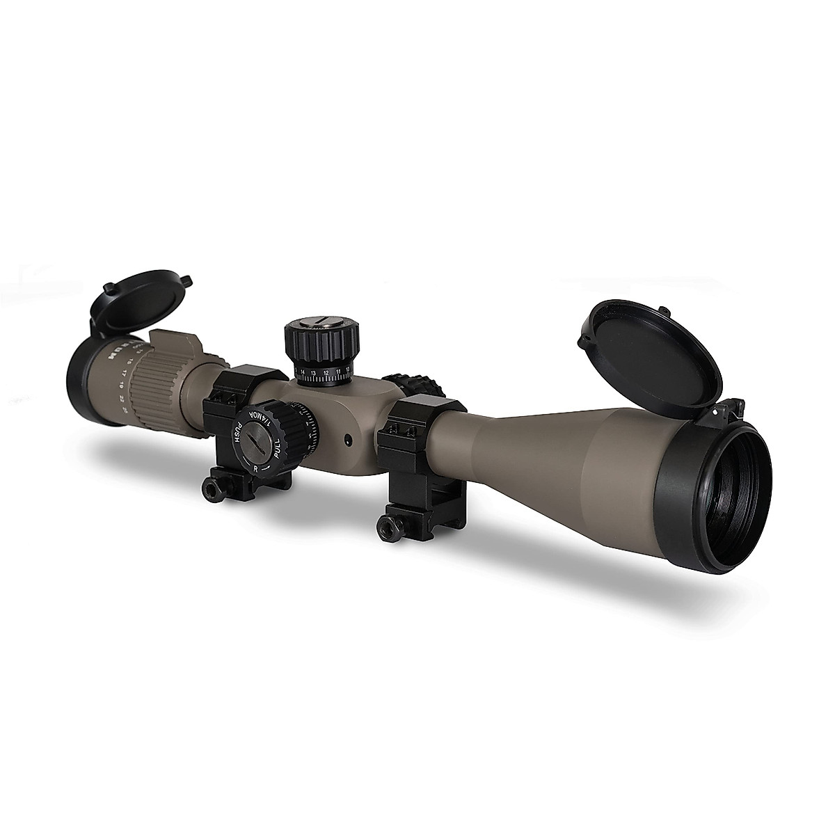 Monstrum G3 5-25x50 FFP Rifle Scope | Flat Dark Earth | Monstrum Extended Length Offset Scope Mount | 20 MOA | Bundle
