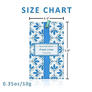LA BELLEFÉE Scented Sachets Gift Set 14 Packs Linen Scent + Scented Candle