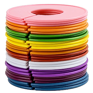 30PCS Closet Dividers Clothes Organizers - Sukh Girl Boy Closet Organizers Clothes Dividers Closet Labels Closet Separators Garment Organizer Hanger Markers Closet Size Dividers 10 Assorted Colors