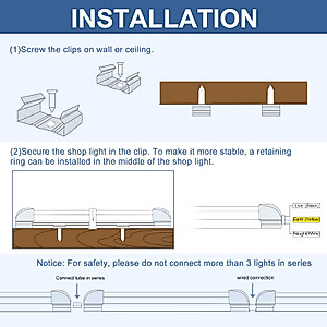 ONLYLUX 8Ft LED Shop Light Fixture - 8 Foot 100W 15000LM 6500K, Linkable with Plug LED Lights for Garage,V Shape, 96" T8 LED Tube Light, Hight Output,Pack of 10