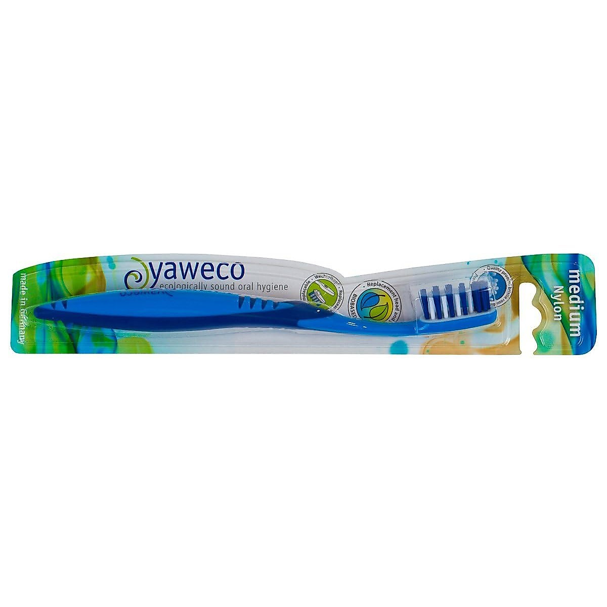 Yaweco Soft Nylon Biobased Toothbrush, 1 EA