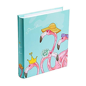 Edian Baby Photo Album 4x6 Inches Family Small Photo Albums Holds 200 Photos (Flamingo)