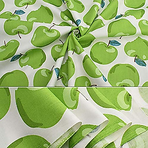 10PCS Fruit Cotton Fabric Bundles 20 x 20 Inch Printed Fat Quarter Fabric Pre-Cut Squares Sheets Fabric for Patchwork Sewing DIY Crafting Quilting